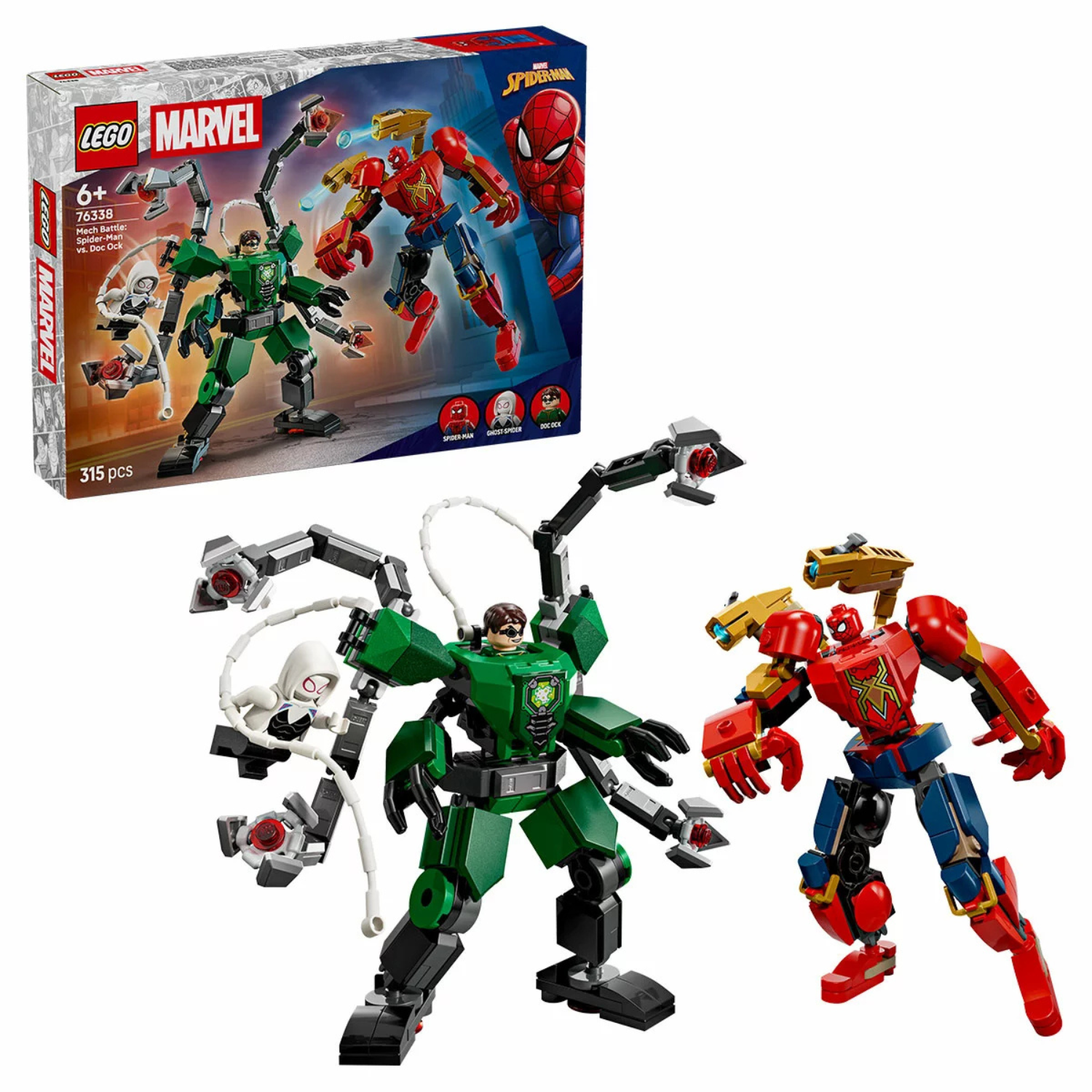 LEGO - Mech Battle: Spider-Man vs. Doc Ock Marvel 76338 *Open Box ...